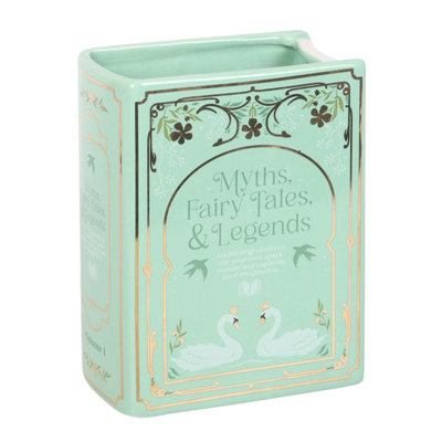 Myths Fairy Tales Book Shaped Vase