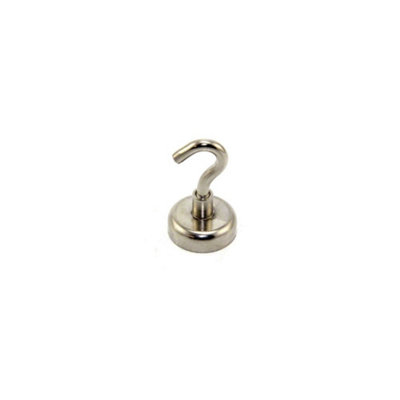 N42 Neodymium Clamping Magnet with M5 Hook - 1 in. dia - 44.09lbs Pull ...