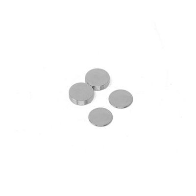 N42 Neodymium Disc Magnet - 1/2 in. dia x 1/32 in. thick - 1.10lbs Pull ...