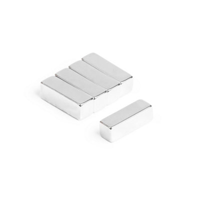 N42 Neodymium Rectangular Magnet - 3/4 in. x 1/4 in. x 1/4 in. thick ...