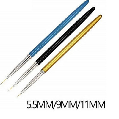Nail Art Brush Line Drawing Pen Painting Liner Thin Paint Brushes 5.5/9 ...