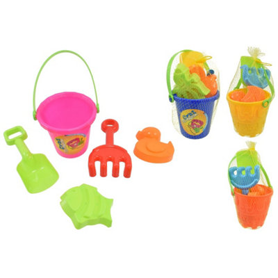 Nalu 5 Piece Small Beach Bucket Set