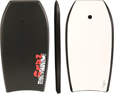 Nalu Bodyboard with Leash Body Board with Crescent Tail and XPE Core ...