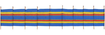 Nalu Windbreaker 10 POLE Windbreak Beach Outdoor Camping Garden 630CM X ...