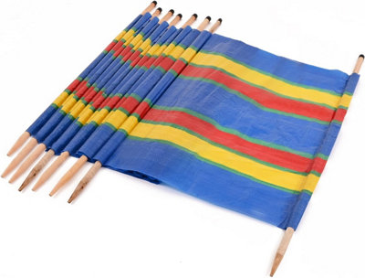 Nalu Windbreaker 10 POLE Windbreak Beach Outdoor Camping Garden 630CM X ...