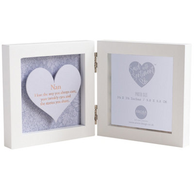 Nan Sentimental Heart Photo Frame Lovely Gift