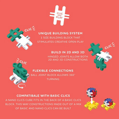 Nano Clics - Creatve Builders - 250 Pieces
