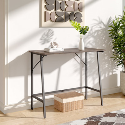 Narrow Console Table Entryway Table for Hallway Display Table Wood Top ...