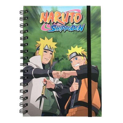 Naruto Characters A5 Notebook Green/Multicoloured (One Size)