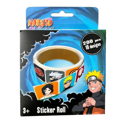 Naruto Characters Sticker (Pack of 200) Multicoloured (One Size)