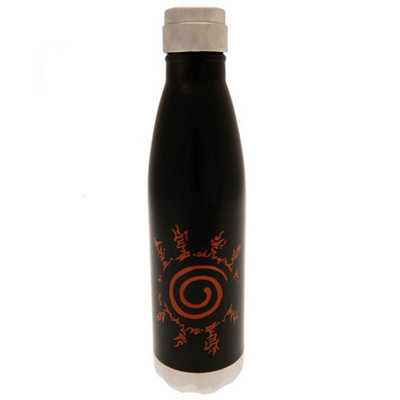 Naruto: Shippuden Icon Thermal Flask Black/Silver/Orange (One Size ...