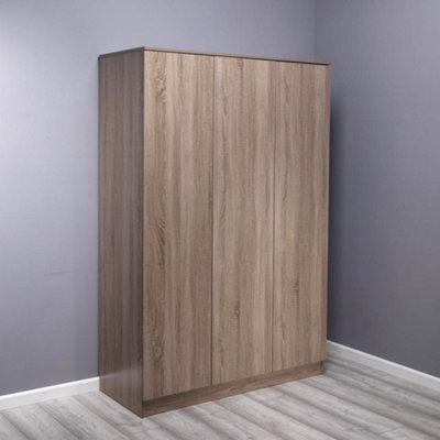 Narvik 3 Door Triple Wardrobe Large Rustic Oak
