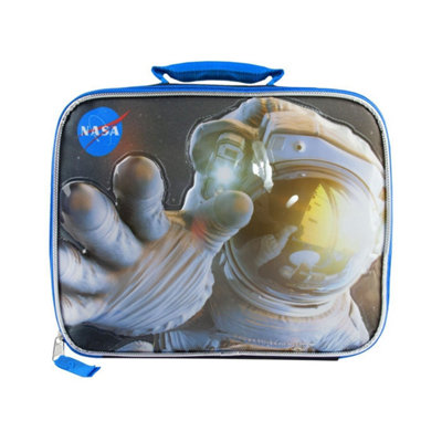 NASA Childrens/Kids Space Astronaut Lunch Bag Black/Blue/White (One Size)