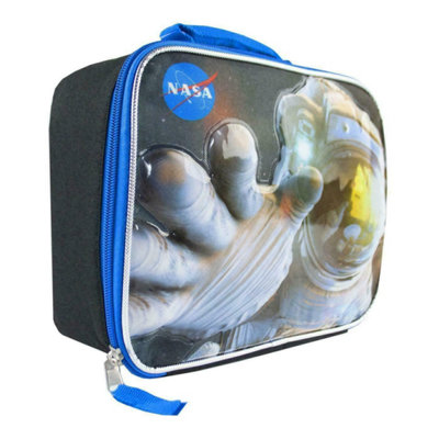NASA Childrens/Kids Space Astronaut Lunch Bag Black/Blue/White (One Size)
