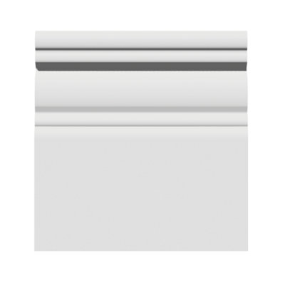 National Skirting Georgian MDF Skirting Board - 250mm x 25mm x 4200mm ...