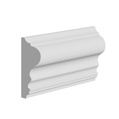 National Skirting Heritage MDF Dado Rail - 70mm x 25mm x 3040mm Primed