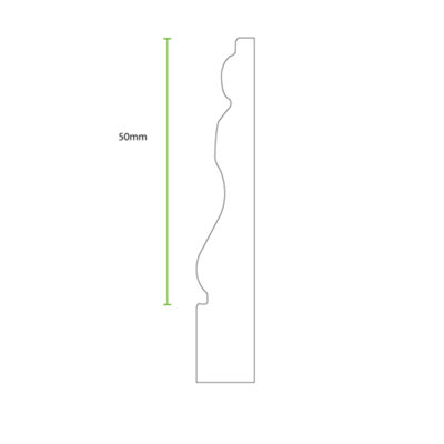 National Skirting Kensington MDF Skirting Board - 250mm x 18mm x 4200mm ...