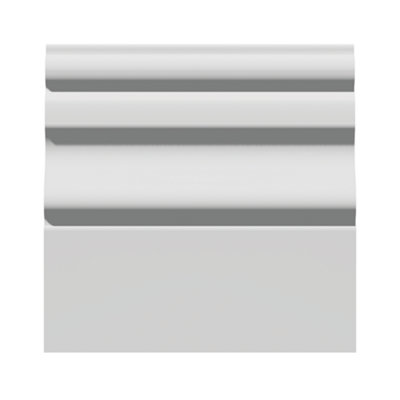 National Skirting Kensington MDF Skirting Board - 250mm x 25mm x 4200mm ...