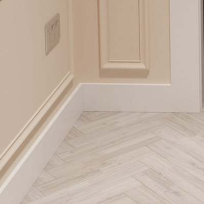 National Skirting Pencil Round MDF Skirting Board/Architrave - 95mm x ...