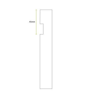 National Skirting Single Groove MDF Skirting Board - 300mm x 25mm x ...