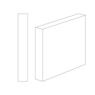 National Skirting Square MDF Skirting Board - 170mm x 18mm x 3040mm ...