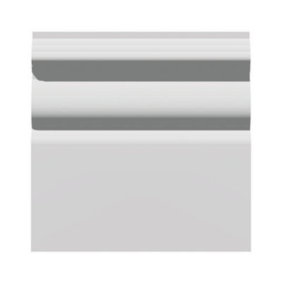 National Skirting Victorian III MDF Skirting Board - 250mm x 25mm x ...