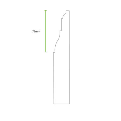 National Skirting Warwick I MDF Skirting Board - 250mm x 18mm x 4200mm ...