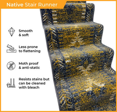 Native Stair Runner - Soft & Durable Carpet Runner for Stairs ...