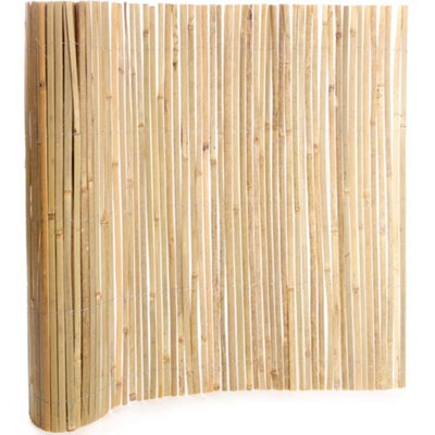 Natural Bamboo Garden screen Fencing (H)1.5m (W)4m