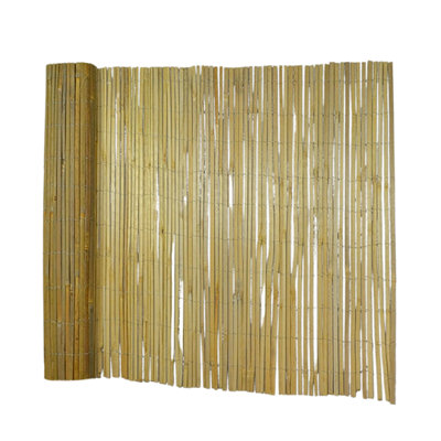 Natural Bamboo Garden screen Fencing (H)2m (W)4m