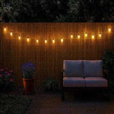 Natural Bamboo Slat Fence, reed Privacy Screen (1.5m x 4m)