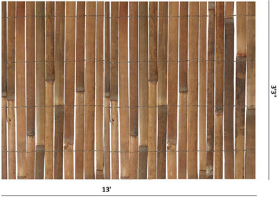 Natural Bamboo Slate Screening Garden Fencing Screen Roll Panel Privacy ...