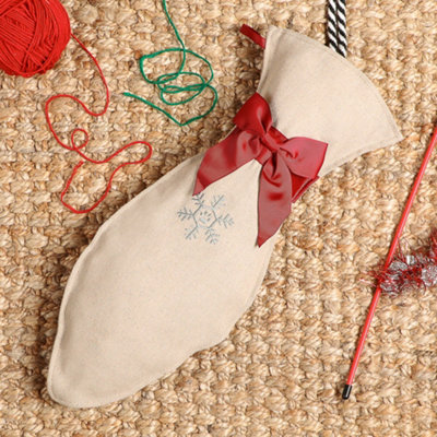 Natural Beige Pet Cat Fish Xmas Gift Decoration Christmas Stocking ...