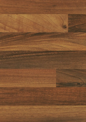 Natural Block Walnut Laminate Kitchen Upstand 4.1m x 100mm x 20mm - FP0215