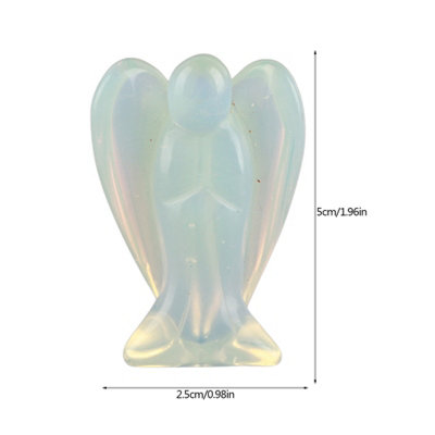 Natural Energy Charged Guardian Angel Shape Crystal Healing Stone Gift ...