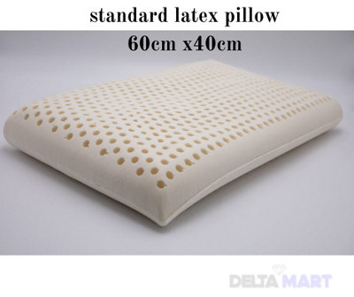 Natural Latex Pillow 60x40x13cm Hypoallergenic, Eco Friendly, and ...