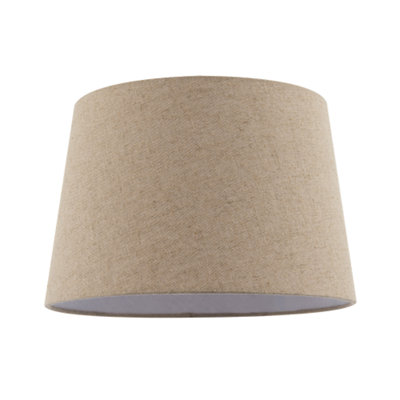 Natural Oatmeal Textured Linen Fabric Lamp Shade with Cotton Lining