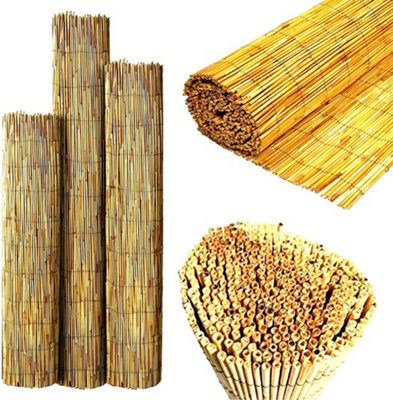 Natural Reed Privacy Screen Fence 2m (H) by 4m (L) Garden Reed Panel ...