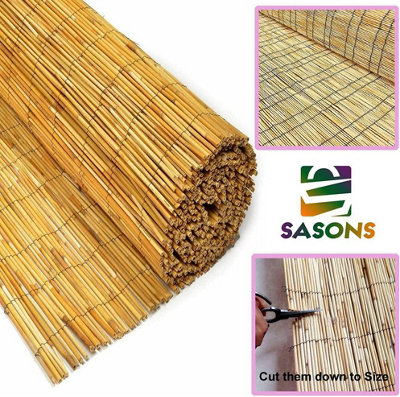 Natural Reed Privacy Screen Fence Garden Reed Panel for Outdoor Fencing ...