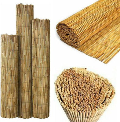 Natural Reed Privacy Screen Fence Garden Reed Panel for Outdoor Fencing ...