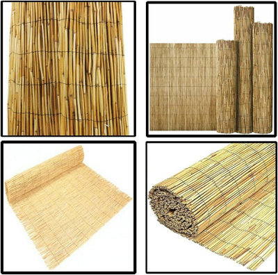 Natural Reed Privacy Screen Fence Garden Reed Panel for Outdoor Fencing ...