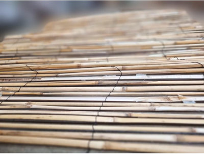 Natural Split Reed Fence Privacy Decorative Fencing Hand-Woven Bamboo ...