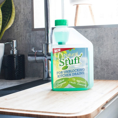 Natural Stuff for Unblocking Kitchen Drains 500ml - Pack of 2