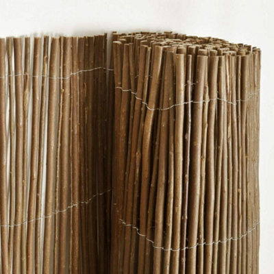 Natural Willow Garden screen (H)1.5m (W)4m