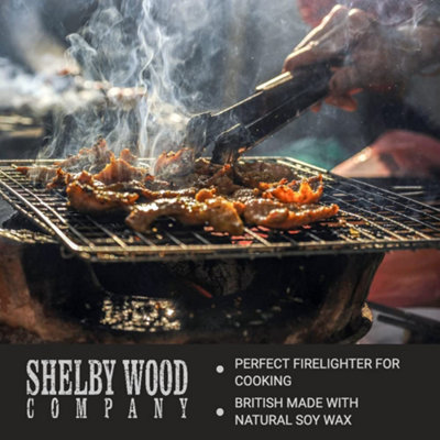 Natural Wood Firelighters 200 Eco Wax Coated Wood Wool Flame Fire ...