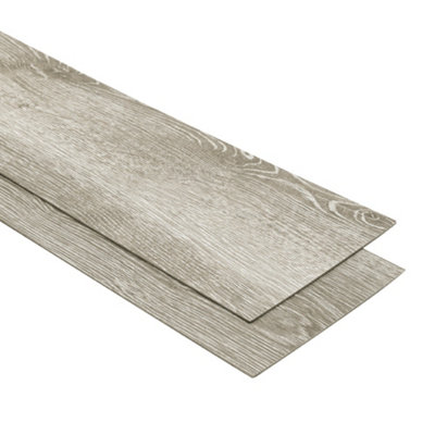 Natural Wood Grain Vinyl Flooring Tiles for Kitchen Living Room Bedroom ...