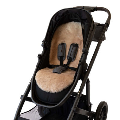NATURALLY SHEEPSKINS BABY SHEEPSKIN SNUGGLY PRAM LINER - BLUSH