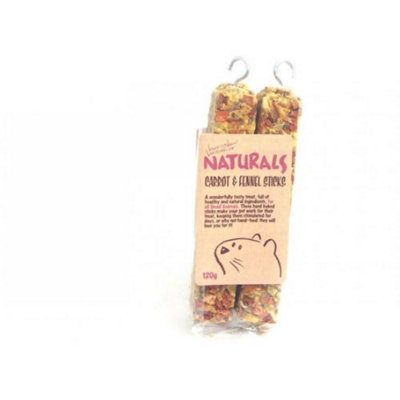 Naturals Carrot & Fennel Sticks 120g (Pack of 8)