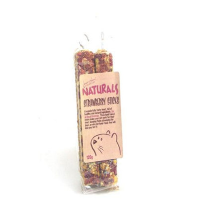 Naturals Strawberry Sticks 120g (Pack of 8)
