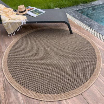 Nature Collection Outdoor Rug in Dark Grey 5200DG | DIY at B&Q